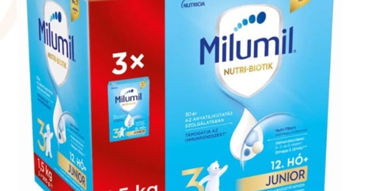 Milumil 3 Junior tejalapú anyatej-kiegészítő tápszer 12. hónapos kortól,