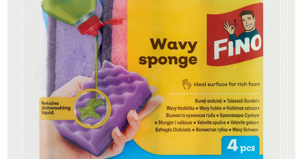 FINO FOAM SCOURER WAVY 4PCS