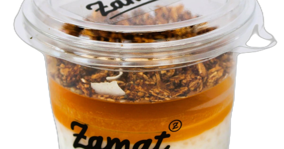 Zamat Tápióka puding barackos-narancsos öntettel és kókuszos granolával