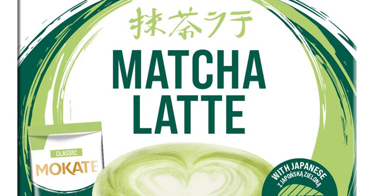 Mokate Classic Matcha Latte tej és zöldtea alapú instant italpor