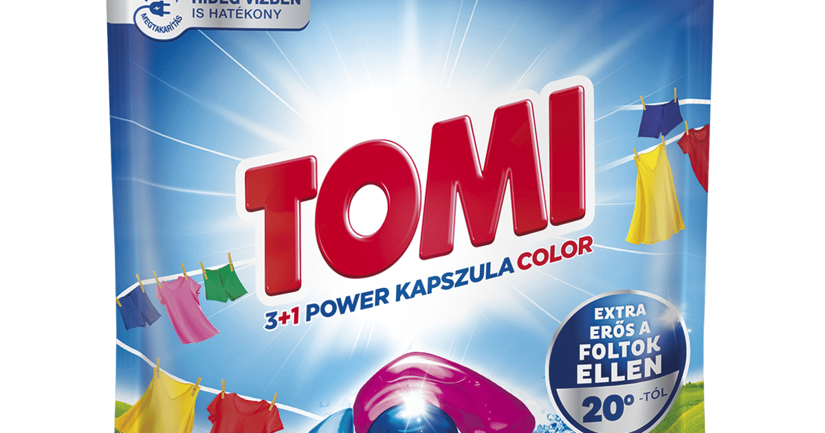 Tomi Power Caps Color mosókapszula 24 mosás