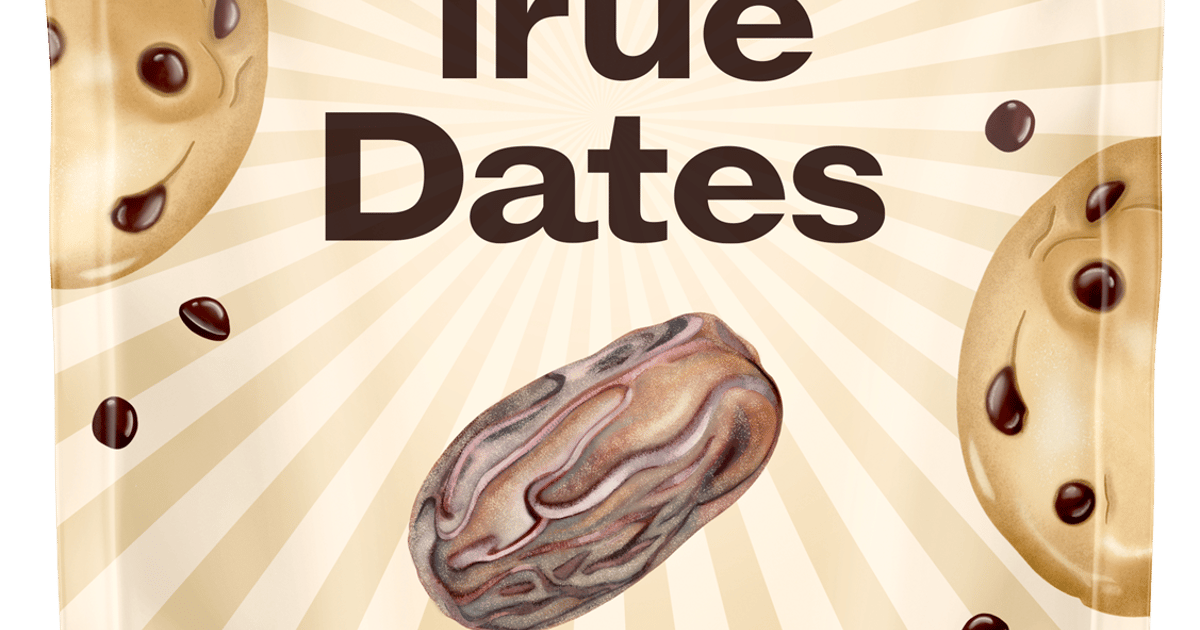 True Dates magnélküli ízesített datolya - Cookie Dough