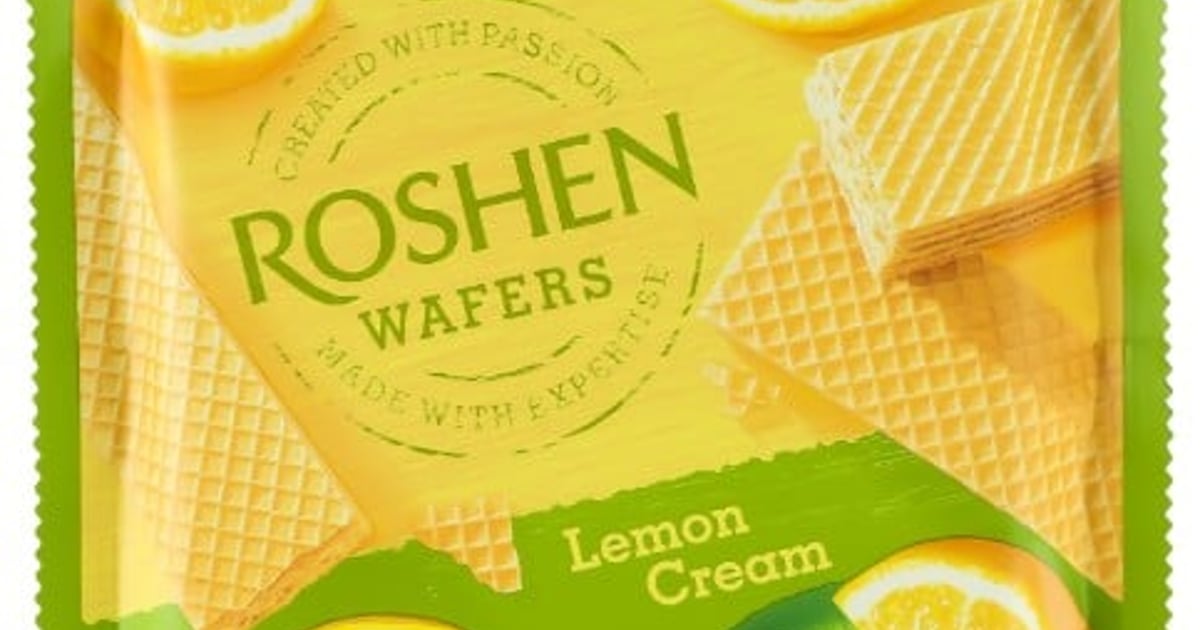 Roshen Wafers Citrom ízesítésű krémes ostya