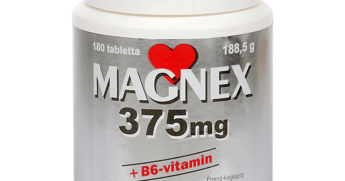 Magnex 375 mg + B6 tabletta 180 db