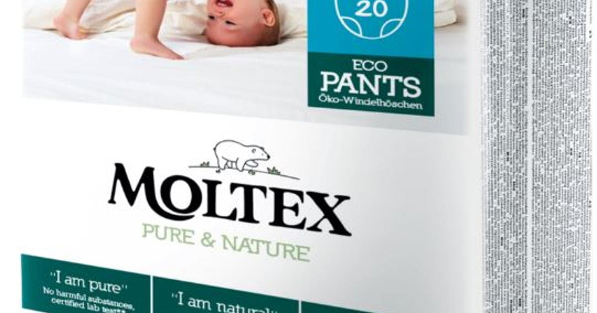 MOLTEX Pure & Nature ÖKO Bugyipelenka JUNIOR S5 9-14 kg