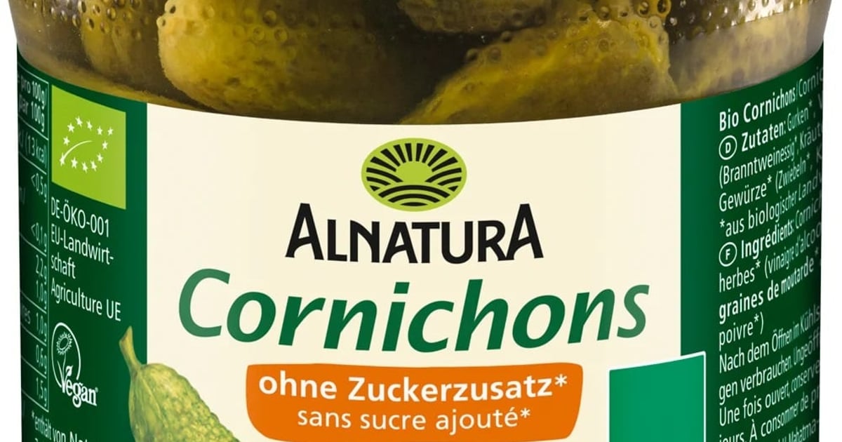 Alnatura BIO Savanyú uborka édesítő nélkül (330 g)