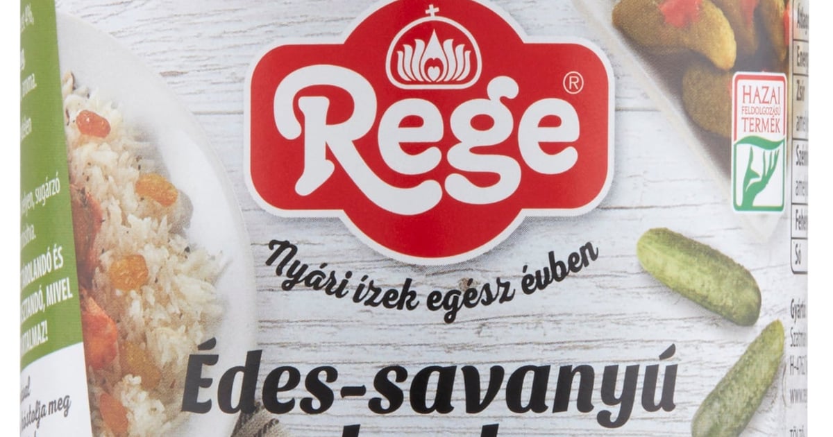 Rege Édes-savanyú uborka savanyúság 3-6cm (340 g)
