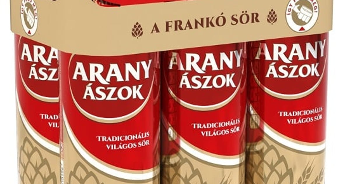 Arany Ászok világos sör 4,3% (6-os multipack)