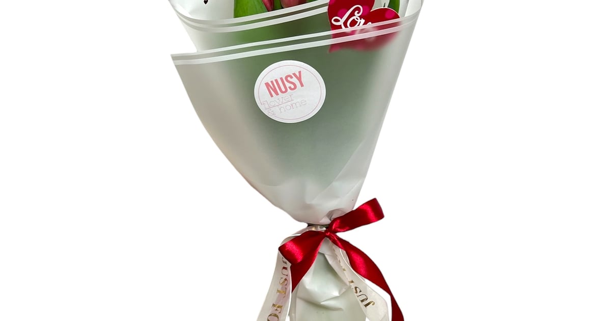 Nusy Flower Piros tulipán csokor- 5 szál