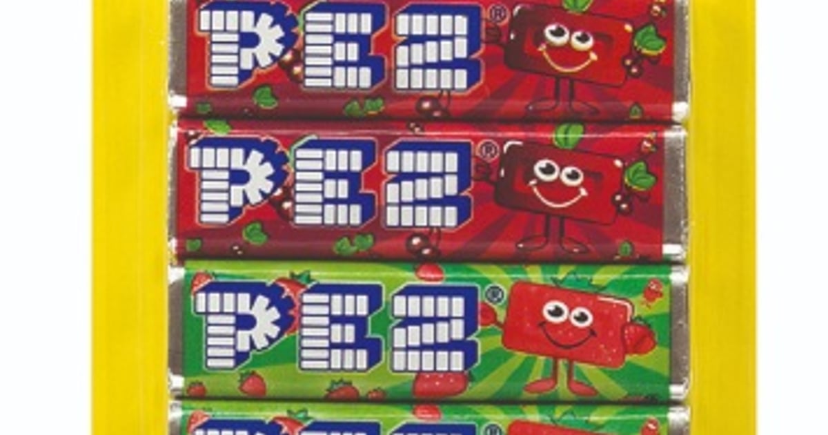 PEZ gyümölcsízű cukorka 8 db-os utántöltő