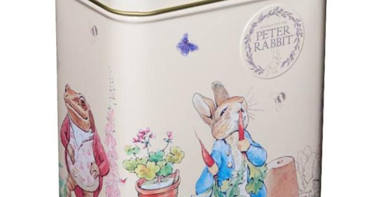 New English Teas Nyúl Péter Reggeli Tea fémdobozban (80 g)