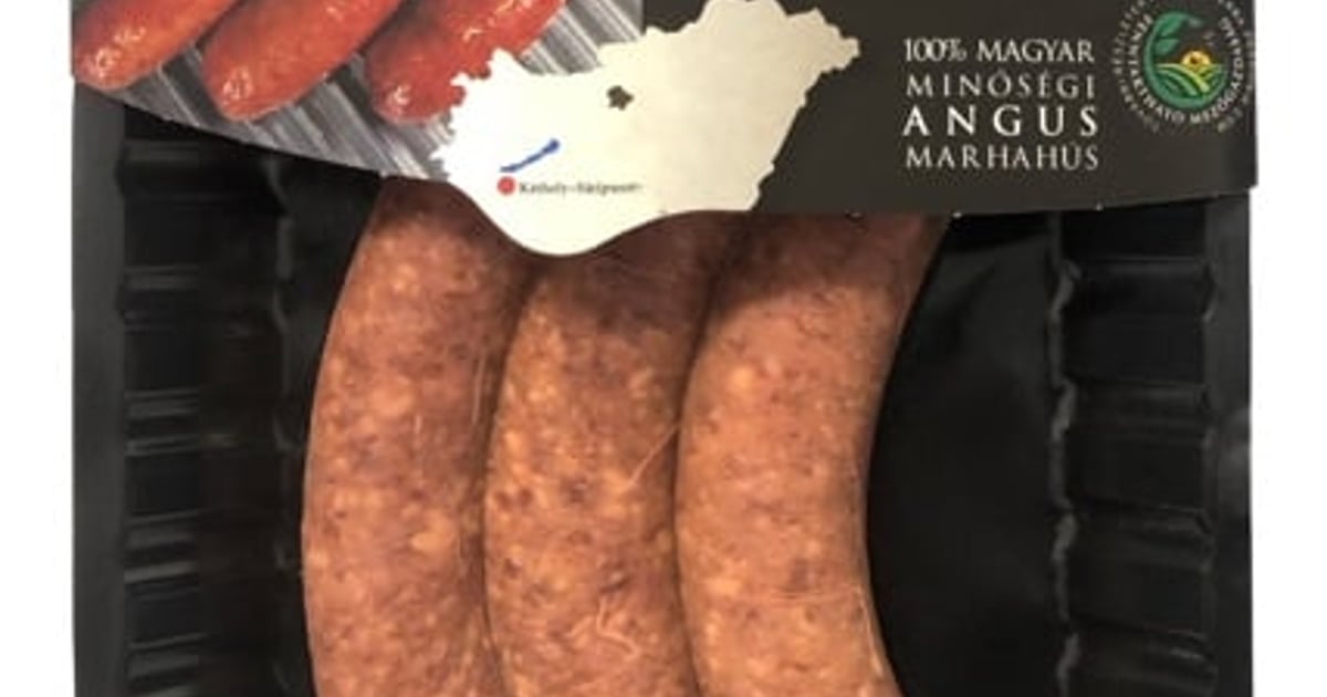 Friss Angus marha fűszeres grillkolbász (spicy)