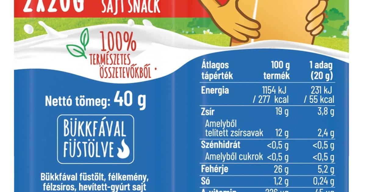 Medve Sajti Pajtik Pálci snack sajt