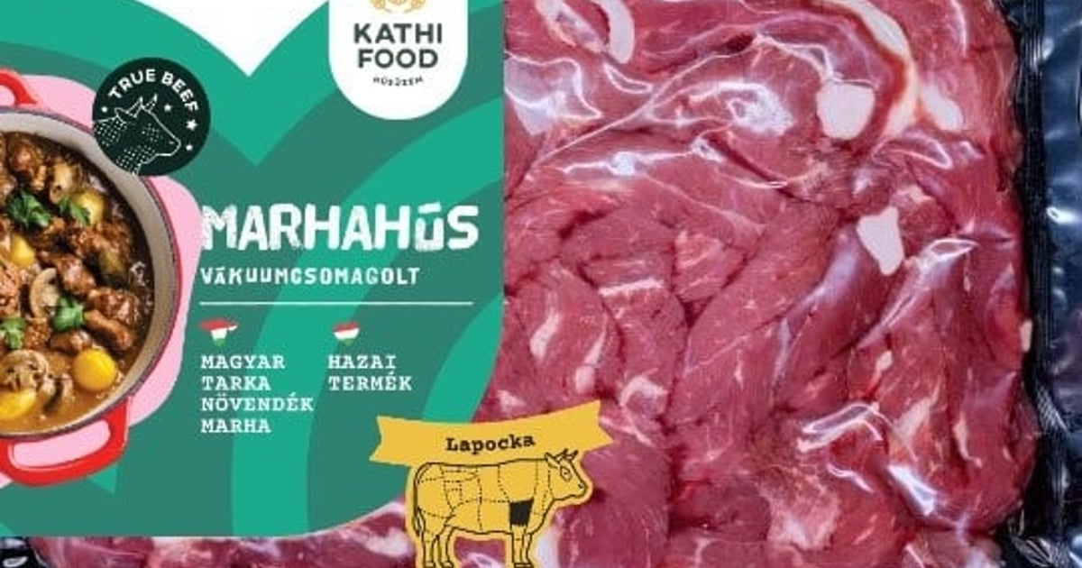Magyar tarka növendék friss csíkozott marha lapocka
