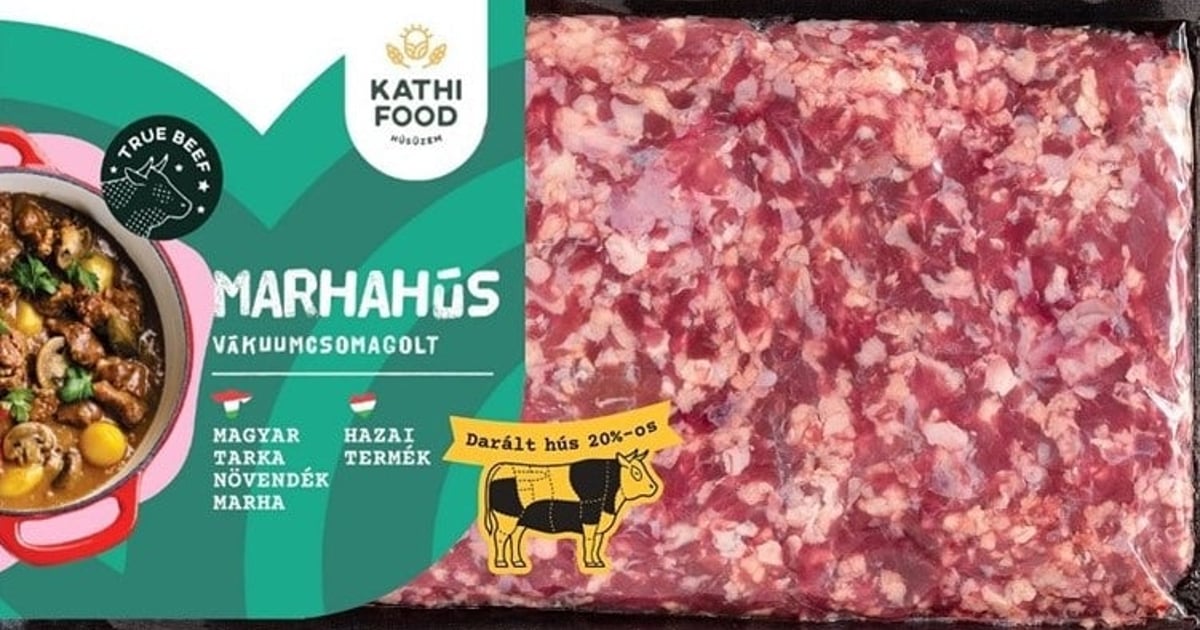Magyar tarka növendék friss marha előkészített hús parajdi sóval