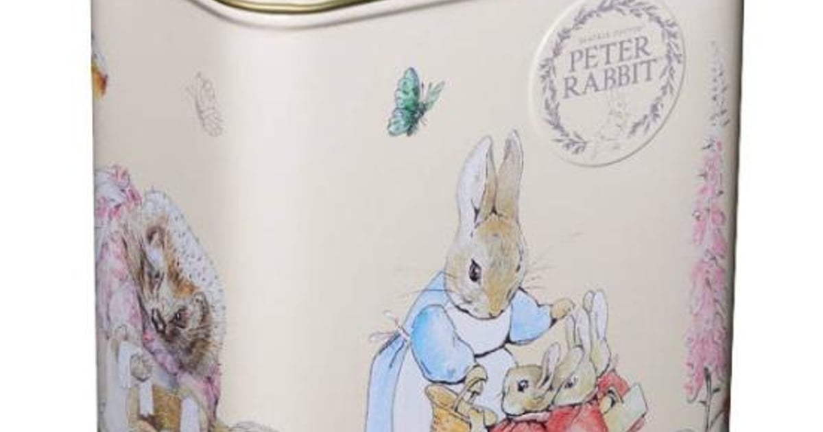 New English Teas Nyúl Péter Reggeli Tea fémdobozban (80 g)