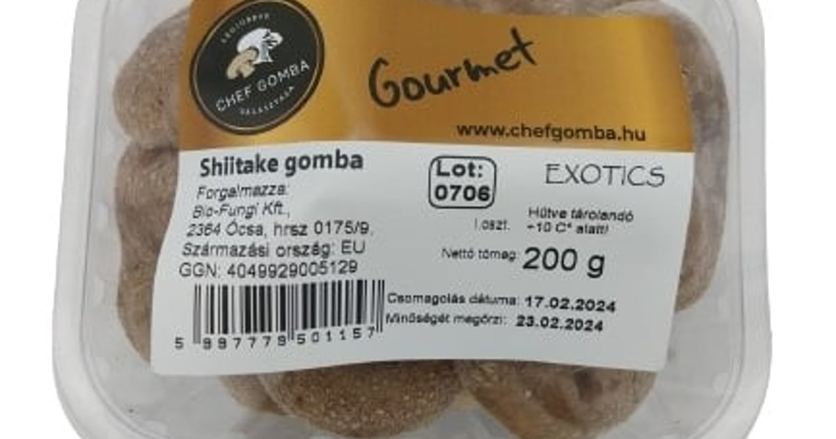 Gourmet Shiitake gomba 200g