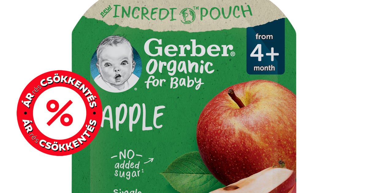 Gerber Bio alma gyümölcspüré