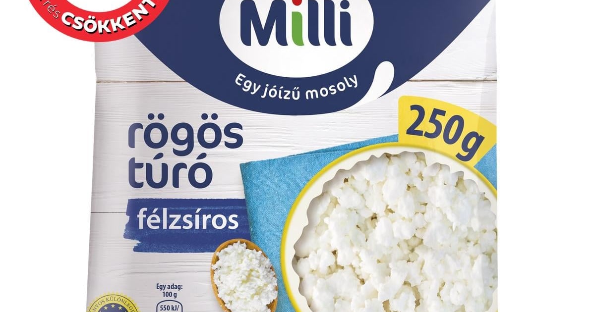 Milli Félzsíros rögös tehéntúró