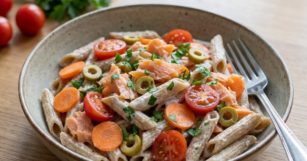 Whole Wheat Pasta With Smoked Salmon And Yogurt Sauce Kifli Kukt k whole-wheat-pasta-with-smoked-salmon-and-yogurt-sauce-kifli-kukt-k