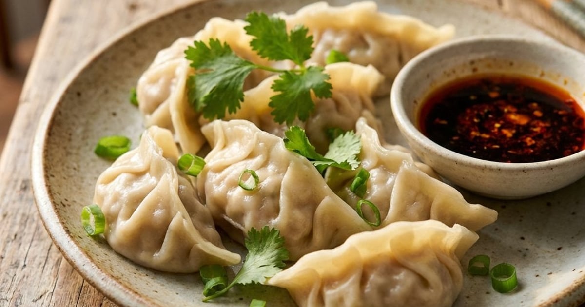 Asian-style vegetarian dumplings | Kifli Kukták
