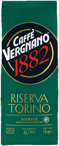 Caffe Vergnano Riserva Torino Nobilo világos pörkölésű szemes kávé