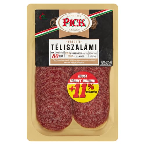 Pick téliszalámi szeletelt 70g + 11%