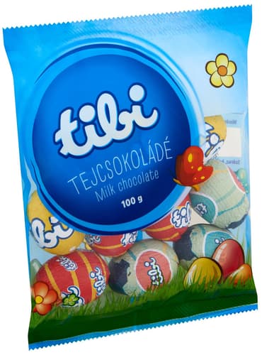 Tibi tejcsokoládé figurák - Húsvéti kis tojás tasakban