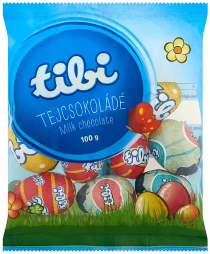 Tibi tejcsokoládé figurák - Húsvéti kis tojás tasakban