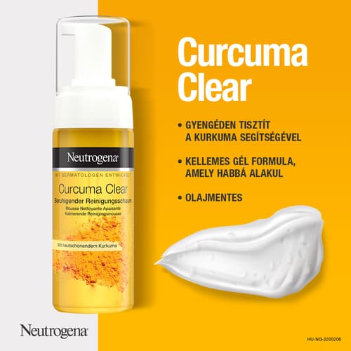 Neutrogena Curcuma Clear arctisztító gél